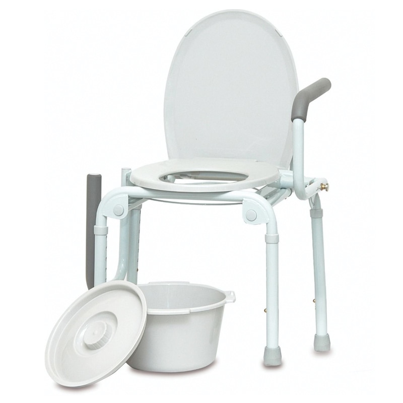 Steel Drop Arm Commode | ERP Group Shop Online