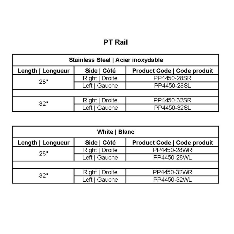 PT Rail Fold up Grab Bar | PP4450